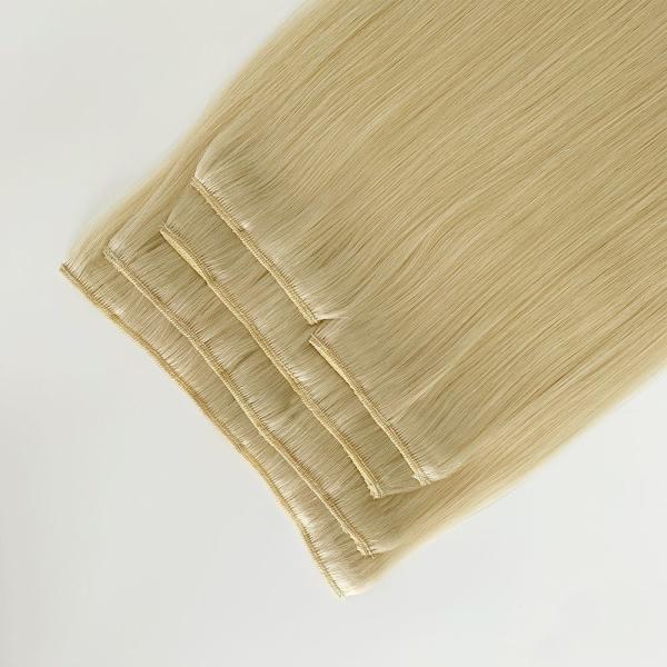 Quality Clip in Hair Extensions Human Hair Silky Straight Pre-Bonded Style Initial for sale