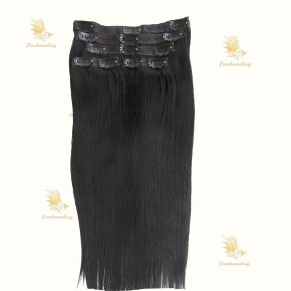 Quality Clips Pre-Bonded Natural Wave Lace Clip in Hair Extension 50.00cm * 8.00cm * 3 for sale