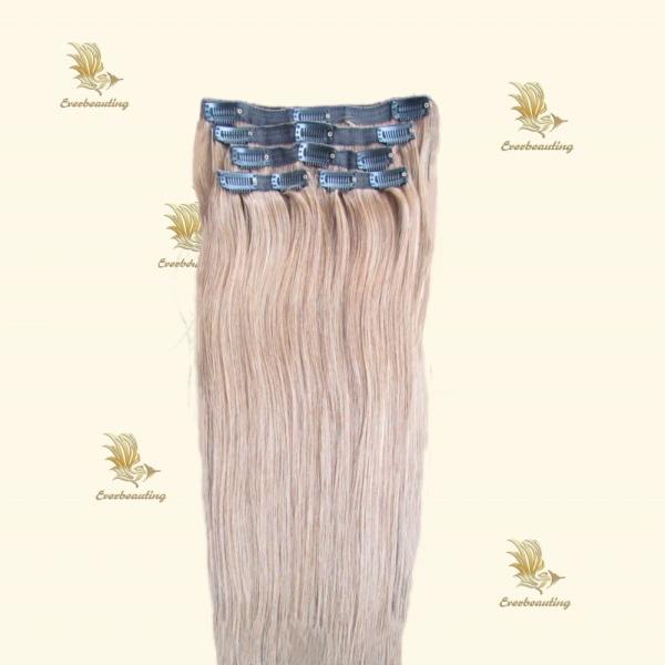 Quality Straight Style 100% Russian Human Remy Clip on Hair Extensions with Pre-Bonded for sale