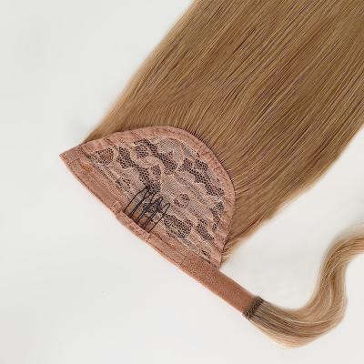 Cina Ponytail Hair Extension Wrap Around Long Silky Straight per le donne Ponytail-231014 in vendita