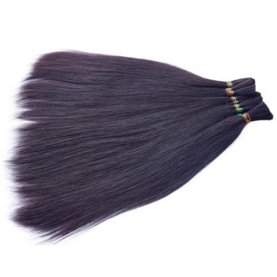 China 100% Raw Human Hair Extensions Natuurlijke zwarte kleur Braziliaanse blonde dubbel getrokken haar Bulk Te koop