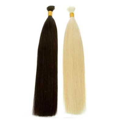 China 100% Raw Human Hair Extensions Natuurlijke zwarte kleur Braziliaanse blonde dubbel getrokken haar Bulk Te koop