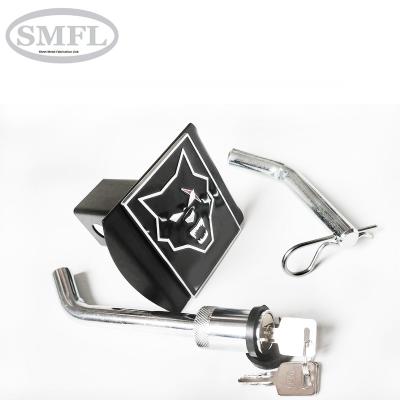 China SMFL Custom Stainless Steel MetalCar Hitch Cover for sale