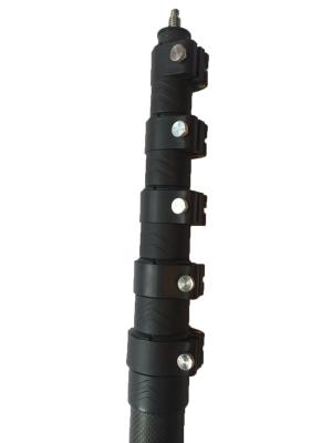 China Lighter And Stronger Telescoping Tripod Pole Black Surface With 100% Carbon Fiber Materials for sale