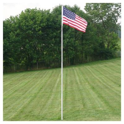China portable 22FT telescopic fiberglass RV flag pole / windsock pole for sale
