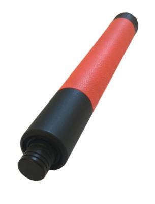 China Auto Lock Steel Collapsible Baton with red rubber handle for Self Defense for sale