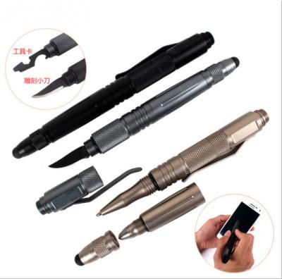 China Anodic Oxidation Surface Treatment High Quality Self Defensive Tactical Pen with Mini Knife for sale