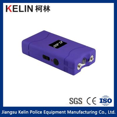 China Colorful  Flashlight Taser Self Defense 800 stun gun with safety pin for sale