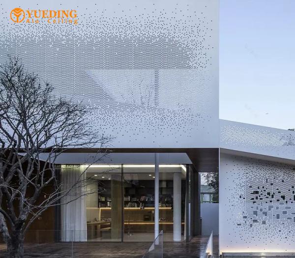 Quality 3mm Perforated Aluminum Sheet PVDF Finished Fireproof Customizable for sale