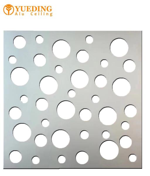 Quality 3mm Perforated Aluminum Sheet PVDF Finished Fireproof Customizable for sale