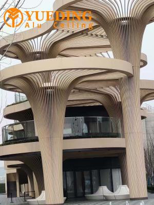 China Curved Art Shapes Custom Aluminum Panels 2.5mm For Building'S Walls / Ceilings for sale