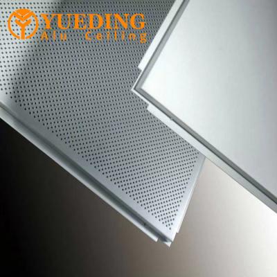 China Acoustic Roof Plafond Decor Clip in Aluminum Ceiling 600x600 Metal Drop Ceiling Tiles for sale