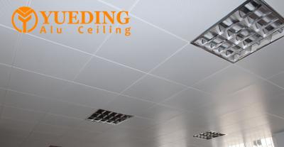 China Flat Aluminum Metal Lay in Ceiling Tile Fire Rated 60x60 for sale