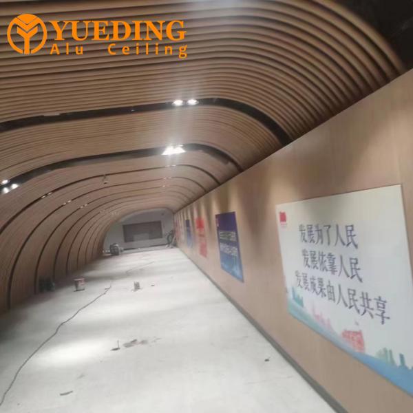 Quality Curved Aluminum Strip Ceiling Lightweight Round / Square Tube for sale