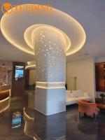 China Custom Cylindrical Square Column Aluminum Plate with Hyperbolic Double Arc Design - ±0.5mm Precision, 9kPa Wind Resistance for sale