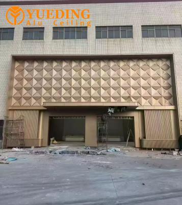 China Metal door head aluminum wall panel custom style atmospheric high-end square aluminum plate for sale