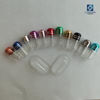 China Single Capsule Plastic Pill Vials 2g Cylindrical Shape for sale