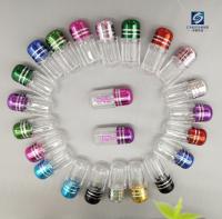 China Octagonal Empty Plastic Pill Capsules 2g With Aluminium Caps for sale