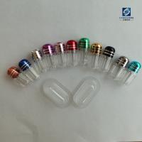 China Octagonal Empty Plastic Pill Capsules 2g With Aluminium Caps for sale