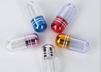 China 2ml ISO9001 Empty Capsule Shells Golden Single Pill Container for sale