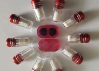 China Hexagonal Single Pill Container 13mm 2ml Clear Empty Capsules for sale