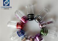 China Hexagonal Single Pill Container 13mm 2ml Clear Empty Capsules for sale