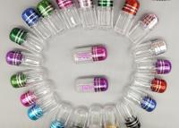China Single Capsule Plastic Pill Vials 2g Cylindrical Shape for sale