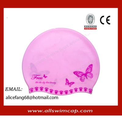 China 2014 silicone bathing swimming cap for swim club for sale