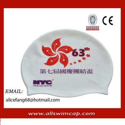 China Waterproof adult swim caps for sale
