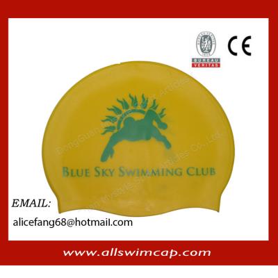 China Adult swimming caps with custom logo for sale