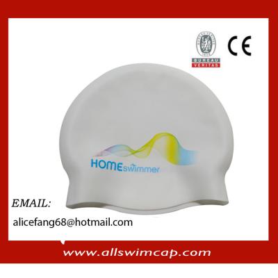 China No wrinkle silicone rubber swim caps for Junior for sale