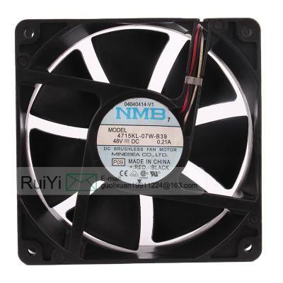 China Hotel 4715KL-07W-B39 Original 12038 48V 0.21A Switch 119x119x38MM 12cm 2950RPM 108CFM 42.5DBA Exhaust Centrifugal Fan for sale