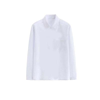China Schoolwear Formal Shirts Custom Girls Boys Longsleeve White Shirts Te koop