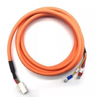 China 20AWG Drag Chain Cable with M4 M8 Connectors for PLC Encoder Servo Motor Signal Transmission for sale