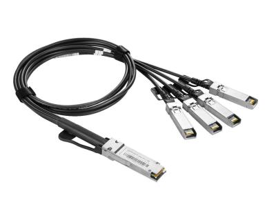 China Cable Assembly Dac 1m 30awg Direct Attached Cable QSFP-40G SFP 10g-1m Passive 40g Qsfp+To 4*Sfp+ 4x10gsfp+ Breakout Twinax for sale