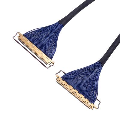 China High-Precision Custom Cable For Ultra-Thin Coaxial LVDS Display, LED Screen Silver-Coated Wire Solutions for sale