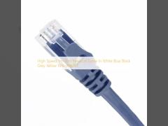 Cat5e/Cat6/Cat6a/Cat7 High Speed 1m-20m Network Cable In White Blue Black Grey Yellow 10%-90%RH