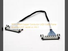 300V Rated Copper Conductor LVDS Cable Flame Retardant PVC Jacket UL VW-1
