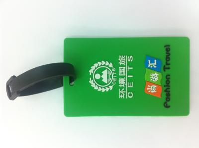 China Promotional Soft PVC Rubber Luggage Tag for sale