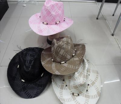 China Custom hand made natural straw hats , paper hats for sale