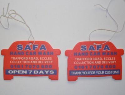 China Car Shaped Paper Air Freshener for sale