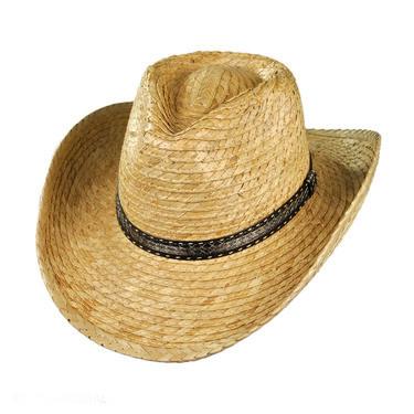China fashion design raffia straw cowboy hats for sale