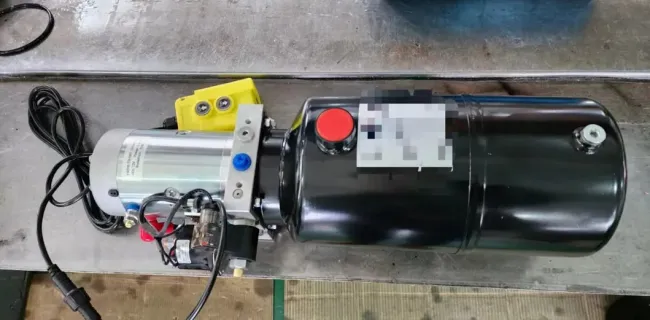DC12V 1.6kw Hydraulic Power Unit with Remote Control 8liron Fuel Tank
