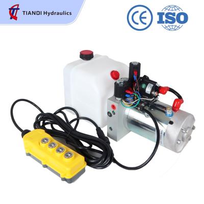 중국 DC 12V 1.6Kw 소형 듀얼 액팅 파워 팩 트럭 Tailboard용 수압 시스템 장치 판매용
