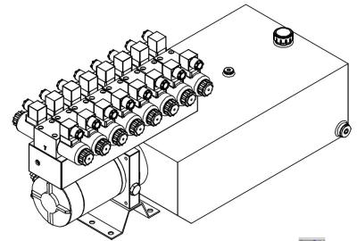 China Customized 8 Stations Hydraulic Power Units- for sale