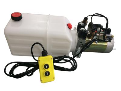 China High Performance  Dump Trailer Micro Hydraulic Power Packs With 8L Plastic Oil Tank for sale