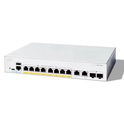 China Stock GE C1300-8FP-2G Combo Network Switch Full PoE 8-Port with 2x1G SNMP LACP QoS Stackable Function for sale