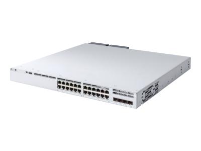 China 24 Port C9300 Managed Gigabit Switch with 4x1G SFP and Data Only Network Essentials for sale