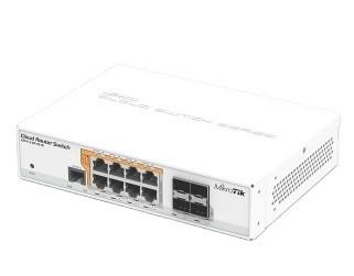 China CRS112-8P-4S-IN 8-Port Gigabit Ethernet Smart Switch with PoE-Out and 400MHz CPU for sale