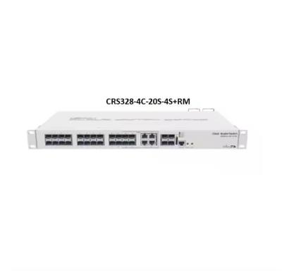 China CRS328-24P-4S RM Original Mikrotik 24-Port PoE Gigabit Network Switch Half-Duplex Mode for sale